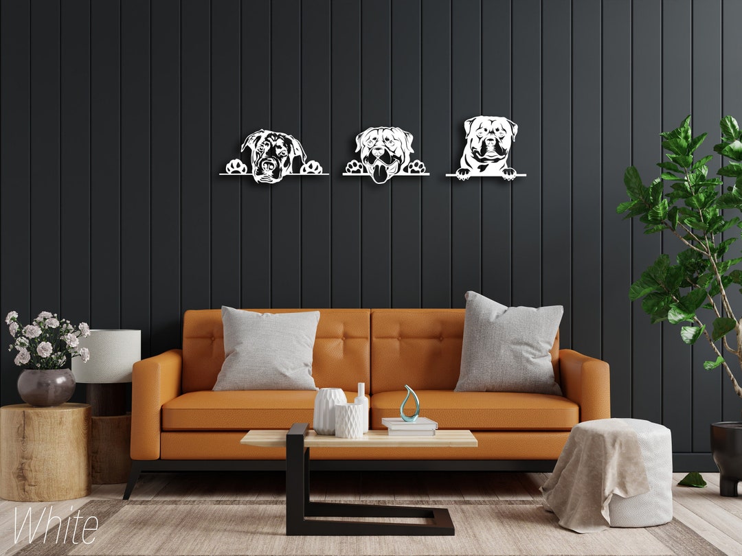 Dogs 3 Pcs Dog Metal Wall Decor, Metal Dog Decor, Dog Wall Art, Dog Art ...
