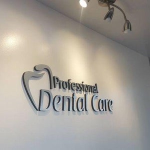 Dental Clinic Sign, Reception Signage, Business Sign, 3D Logo, Office ...