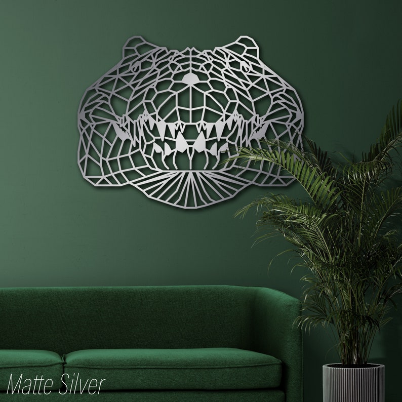 Geometric Metal Crocodile Head Wall Art Crocodile Wall Art - Etsy