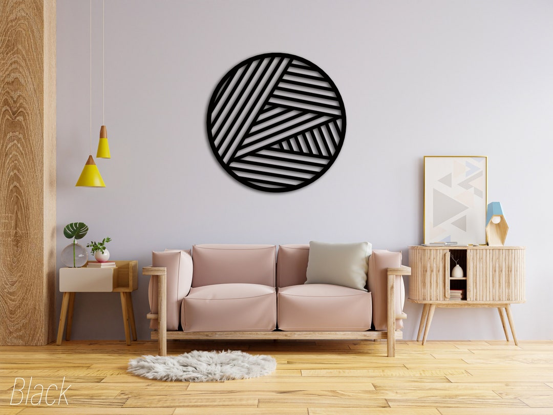 Symmetrical Metal Wall Art, Spiral Wall Art, Housewarming Gift, Office ...