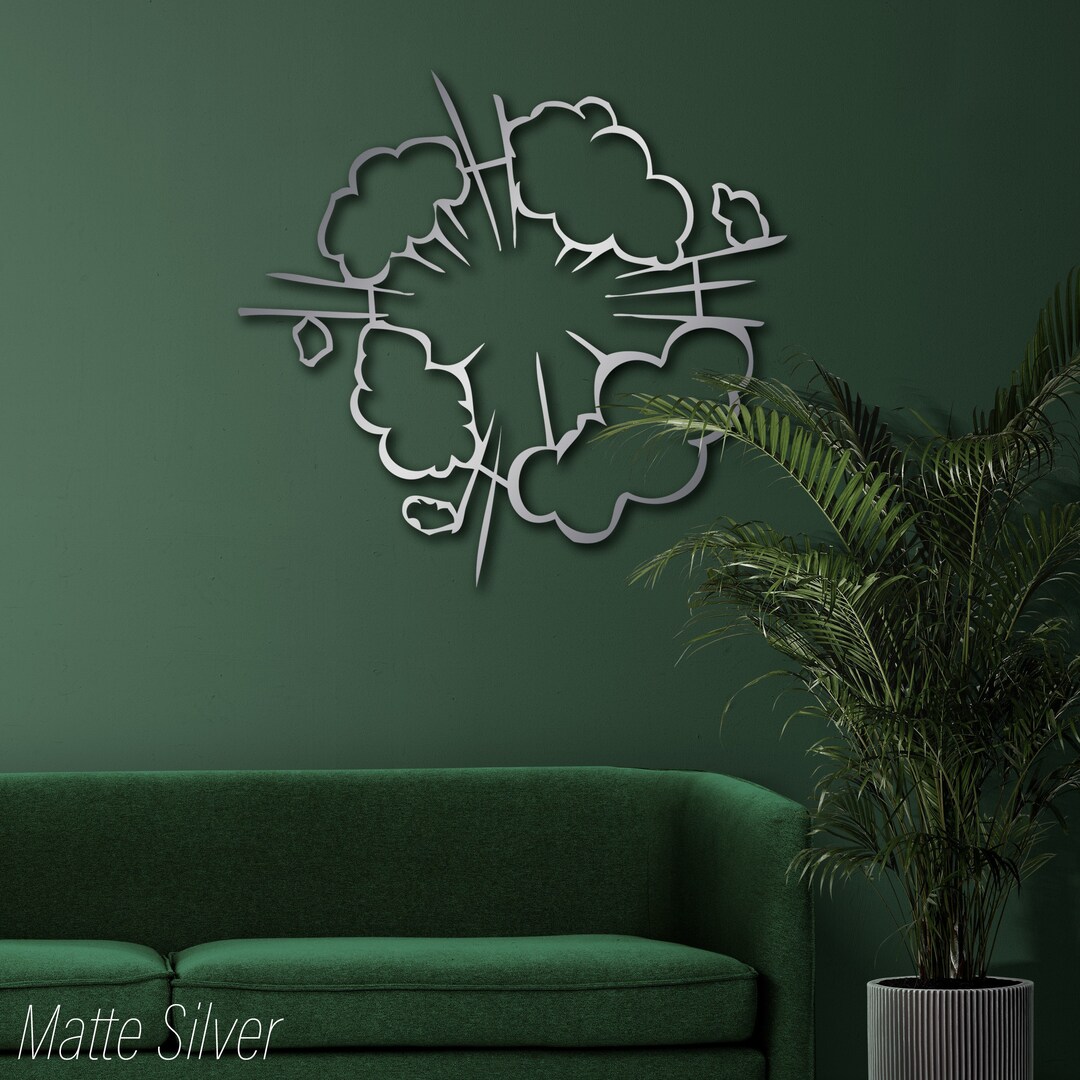 Metal Explosion Wall Art, Nuclear Explosion Wall Decor, Bomb Metal Art ...