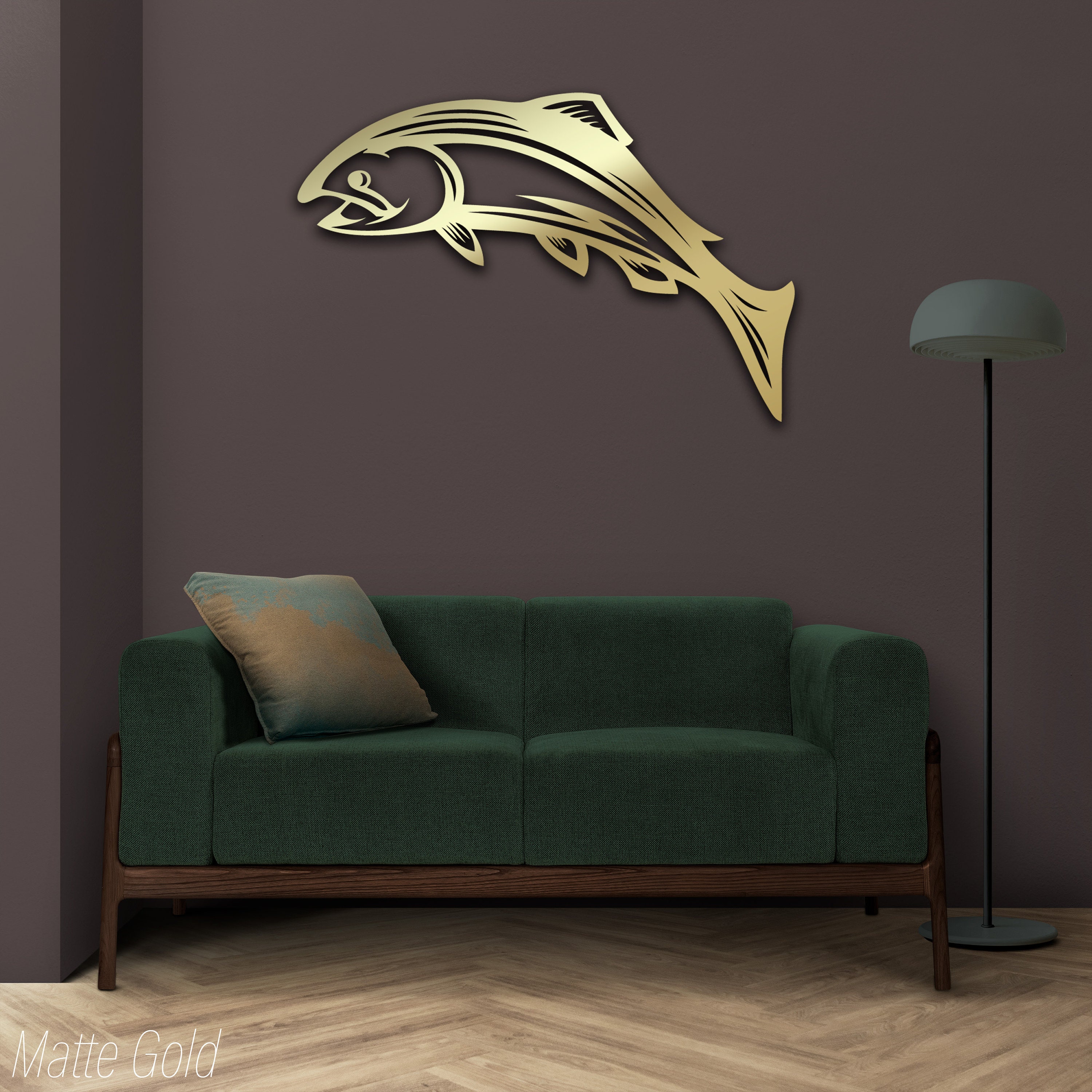 Happy Fish Wall Decor Fish Wall Art Metal Fish Decor Home - Etsy