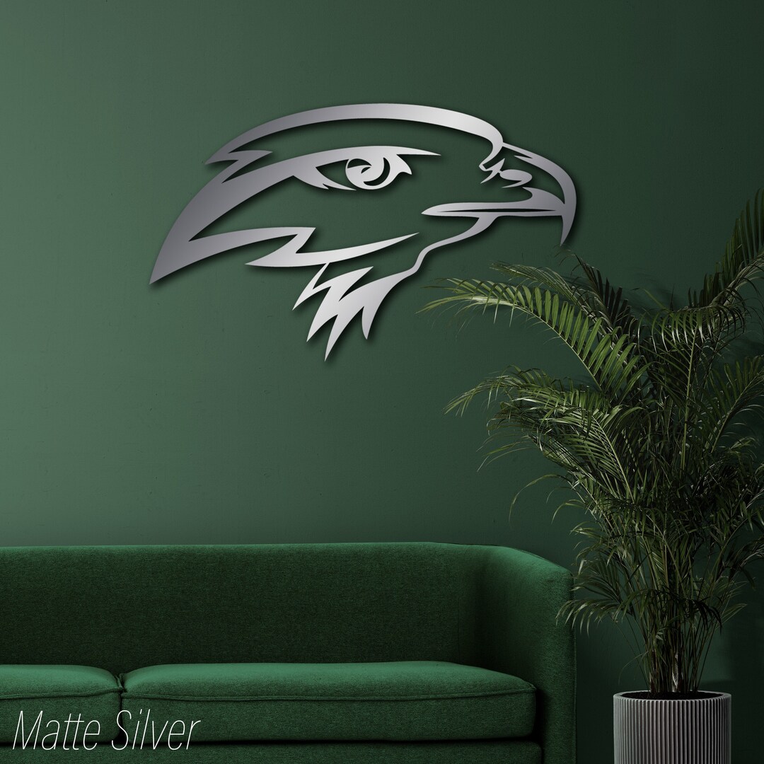 Metal Eagle Wall Art, Bird Wall Decor, Unique Living Room Wall Decor ...