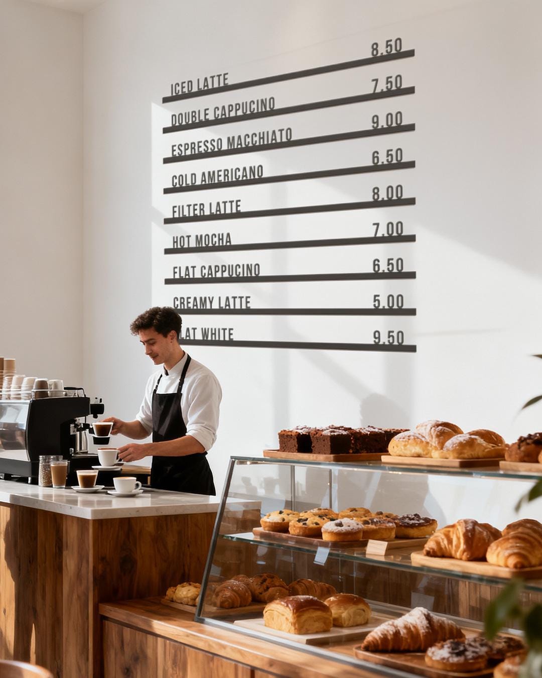 Handmade Rustic Wooden Menu Board – Wall Mounted Café & Restaurant ...