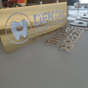 Dentist Sign, Custom Laser Cut, Sign for Business, Dental Clinic Sign ...
