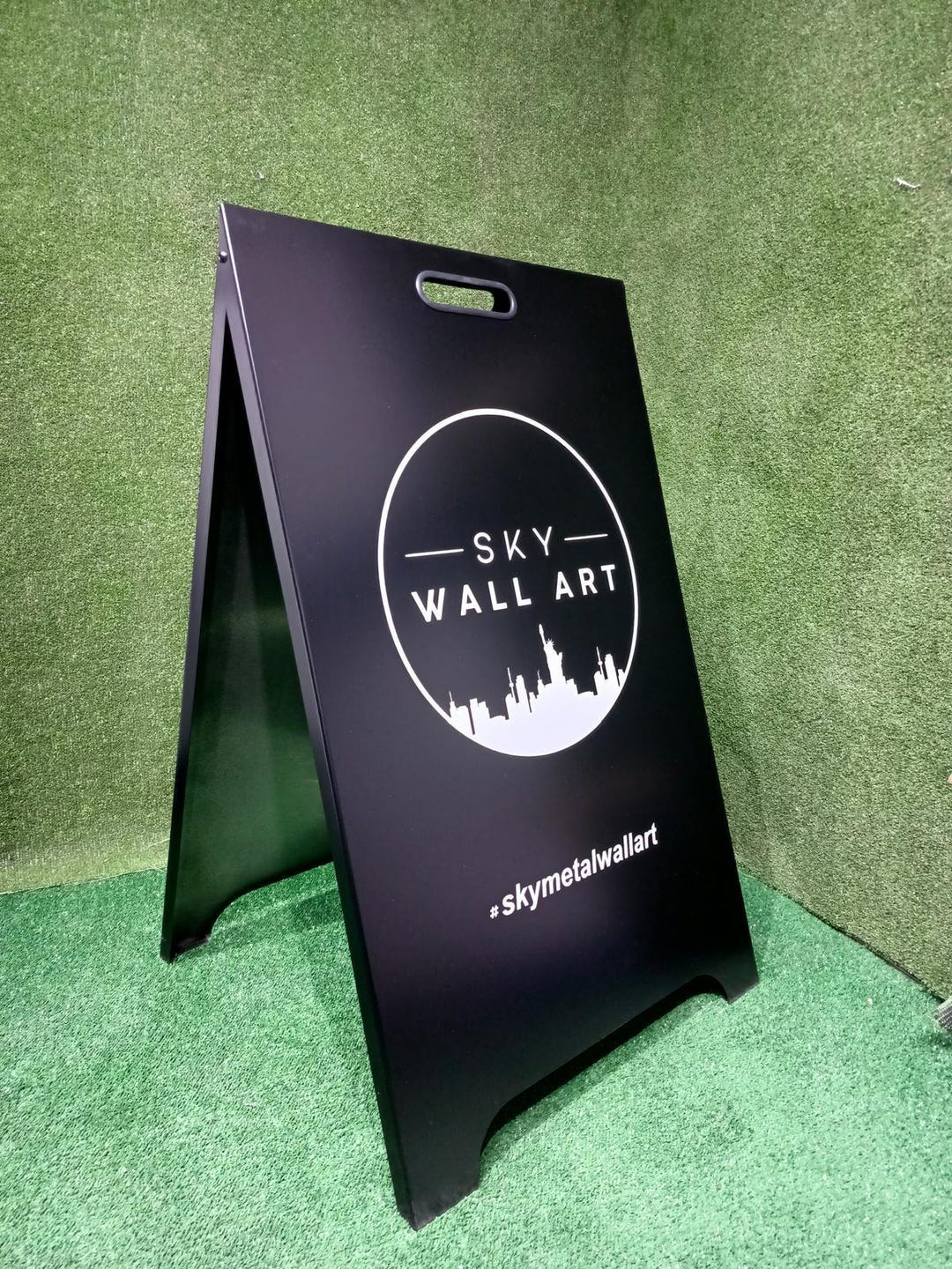 Metal Black A Frame Sign, Sidewalk Sign, Sandwich Board Sign for ...