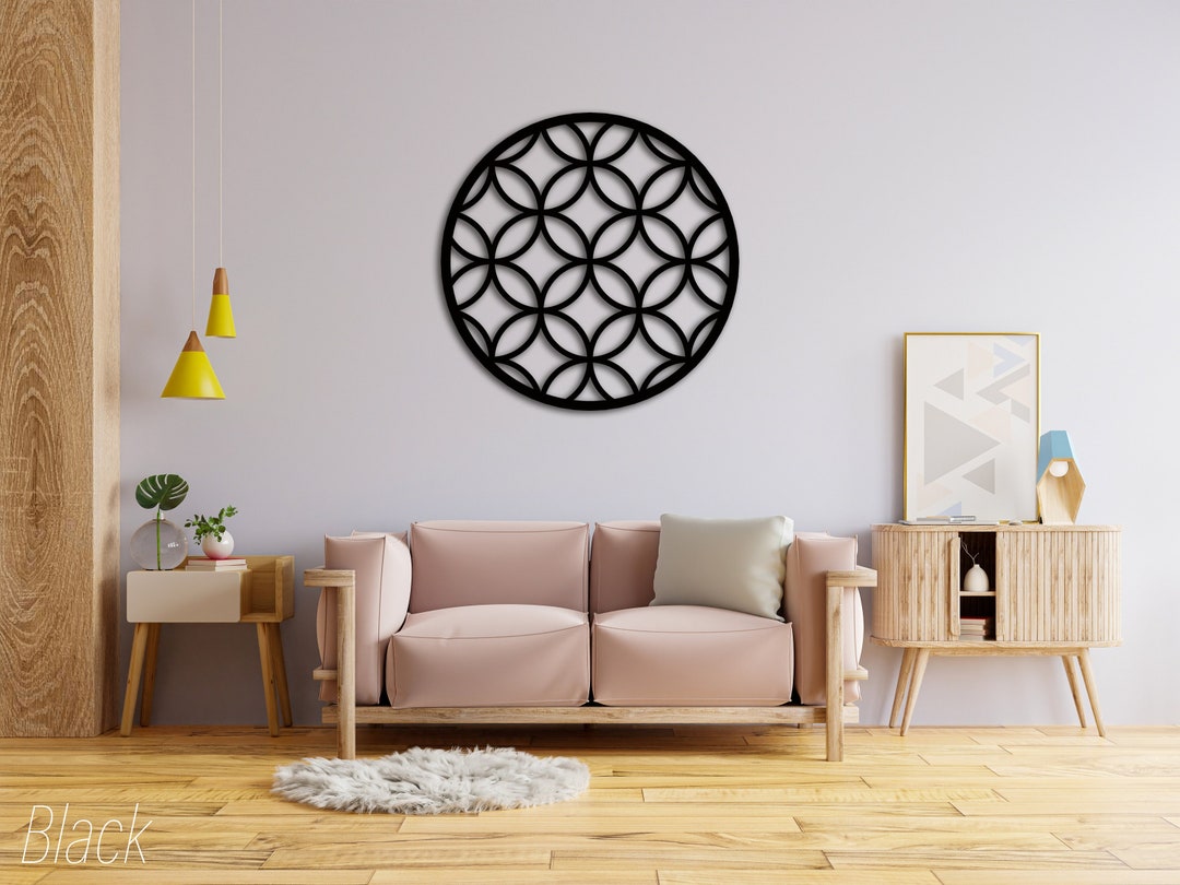 Spiral Metal Wall Art, Symmetrical Wall Art, Unique Modern Decoration ...