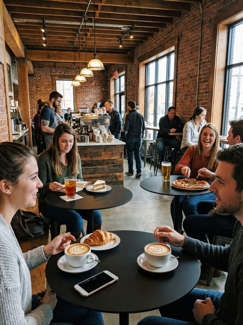 Wall Mounted Table for Small Cafes | Space Saving Metal Bistro Table ...