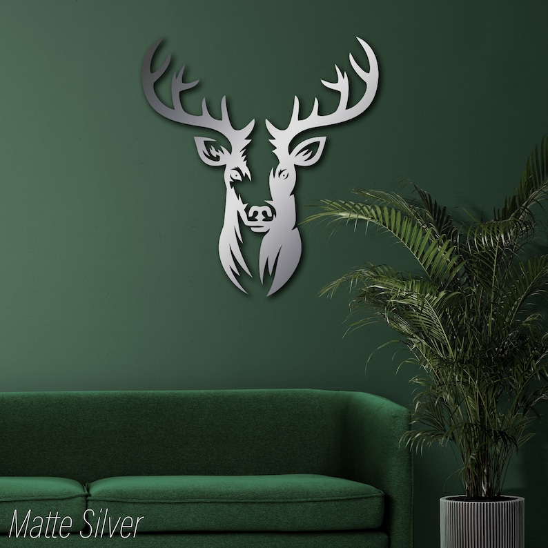 Metal Deer Head Wall Art Deer Head Wall Art Deer Lovers - Etsy