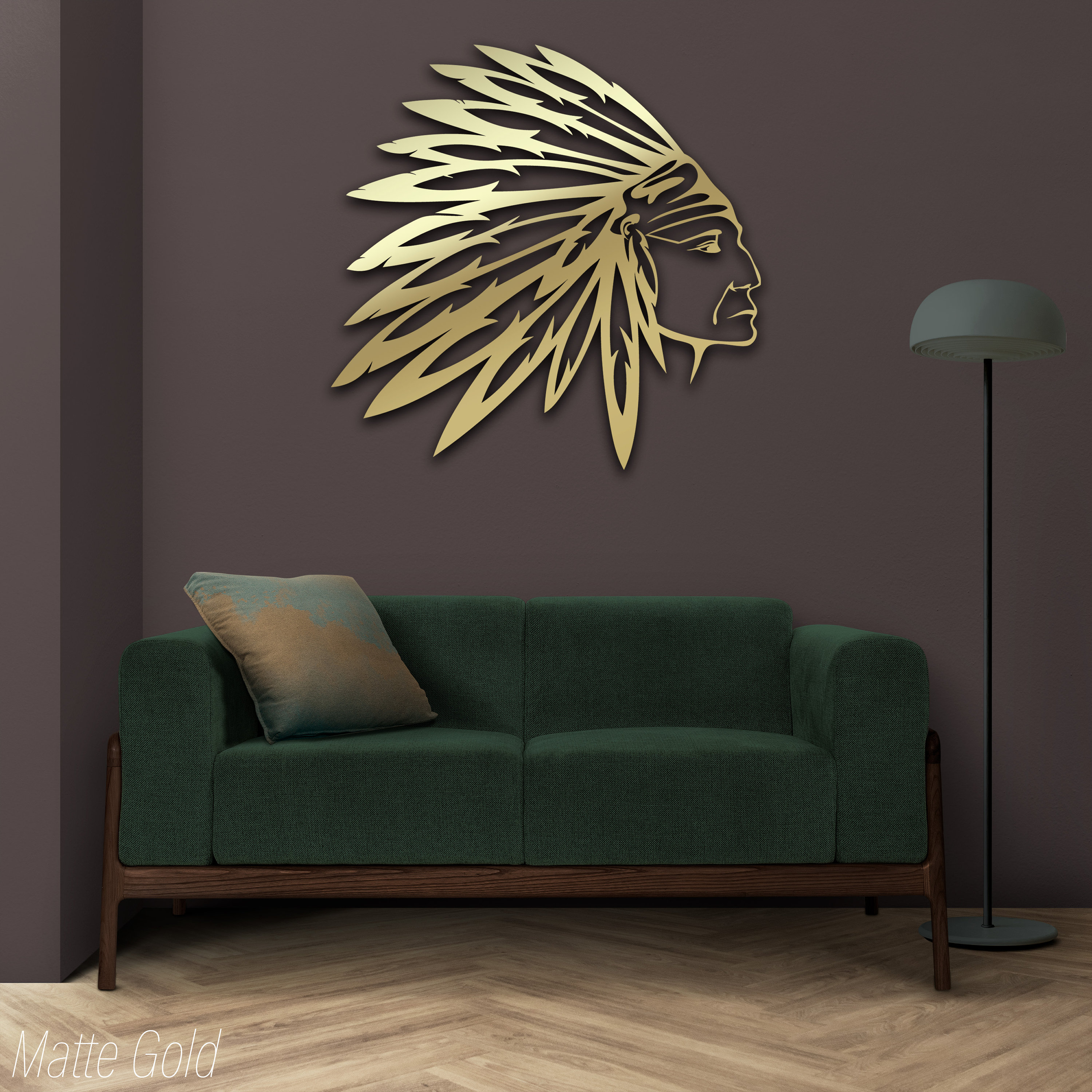 Metal Native American Wall Decor Indian Geronimo Decor - Etsy