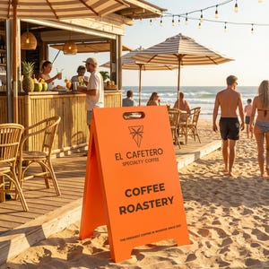 Outdoor Heavy Duty A Frame Sign | Custom Metal Sidewalk Board | Double ...