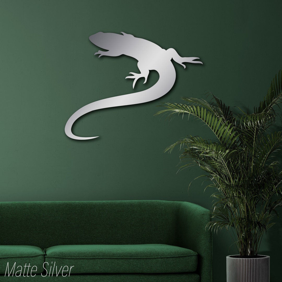 Lizard Metal Wall Art, Metal Lizard Home Decor, Lizard Wall Decor ...