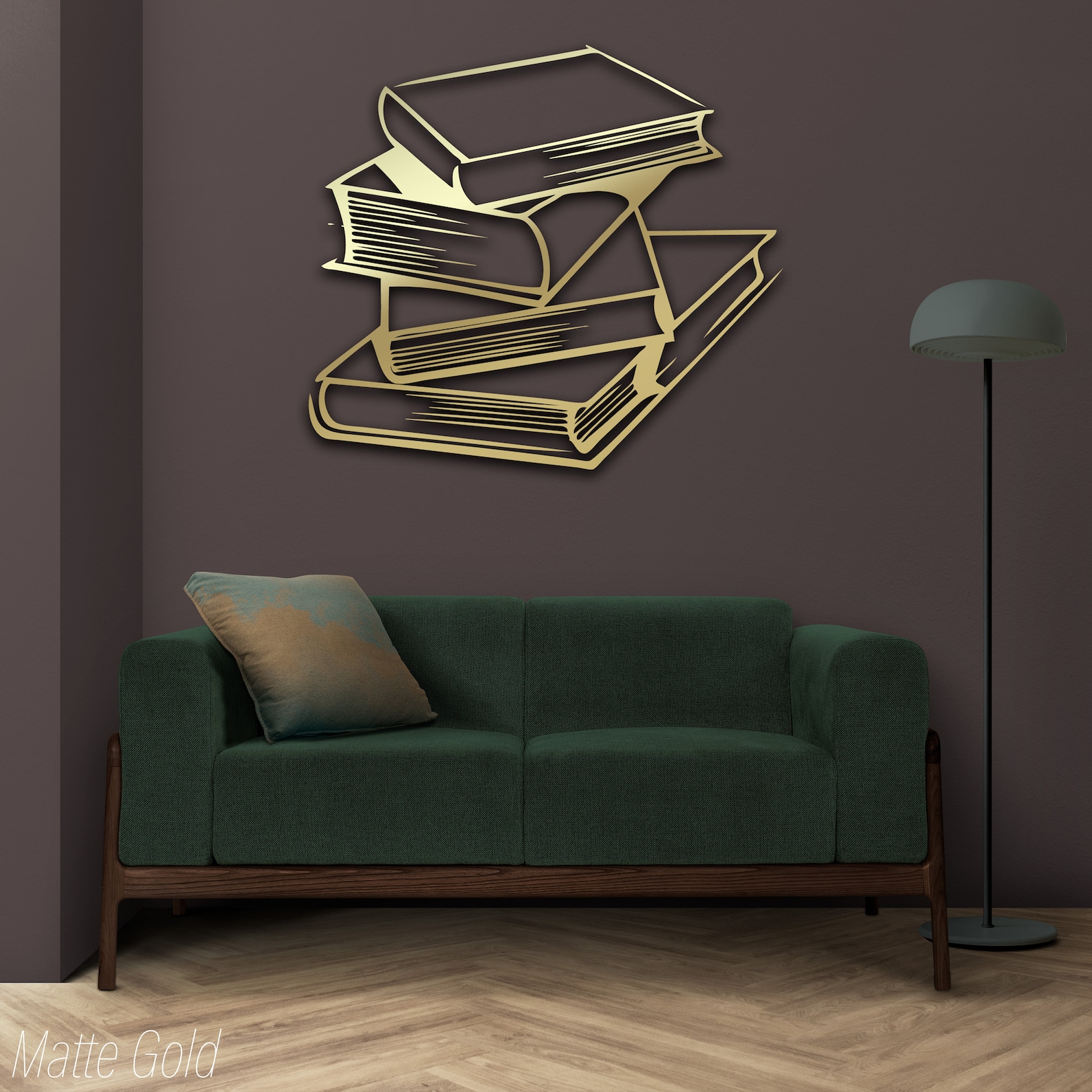 Metal Books Wall Art, Study Room Metal Wall Decor, Gift for Book Lovers ...