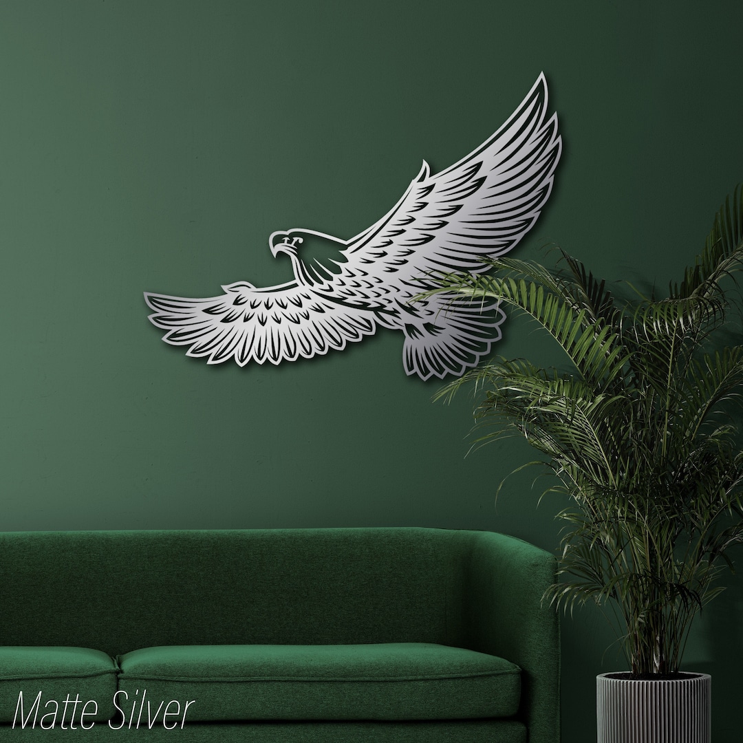 Large Eagle Metal Wall Art, Metal Eagle Wall Art, Metal Wall Decor ...