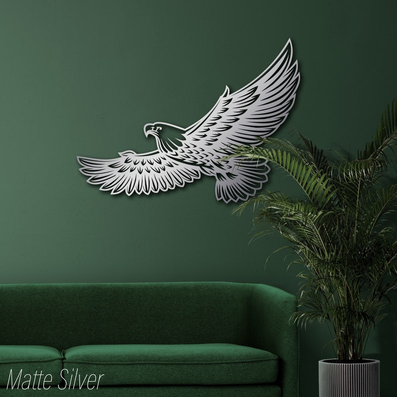 Large Eagle Metal Wall Art, Metal Eagle Wall Art, Metal Wall Decor ...