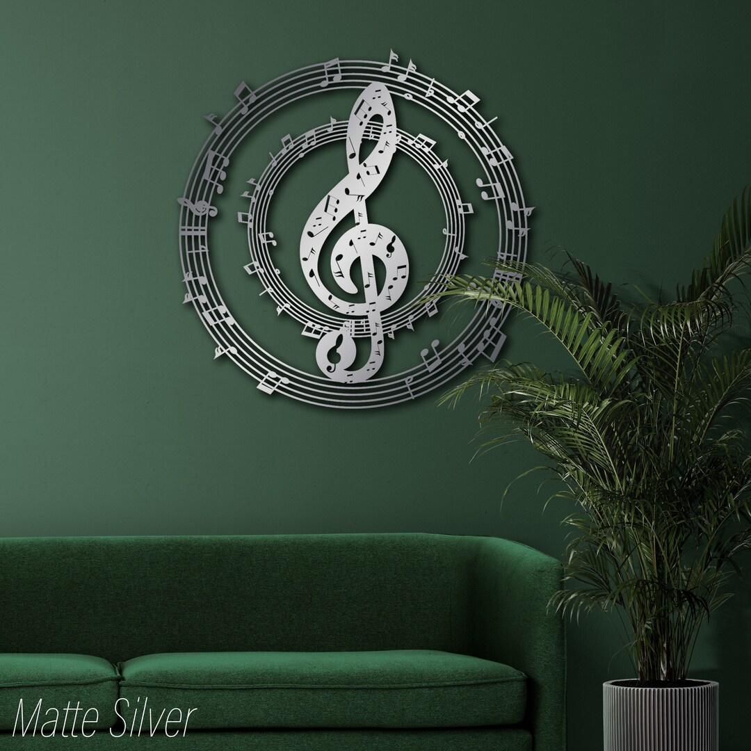 Metal Music Notes Wall Art Music Notes Wall Art Metal Wall - Etsy