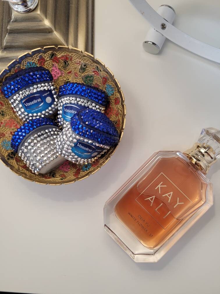Bedazzled Vaseline With Rhinestones Mini Vaseline - Etsy UK