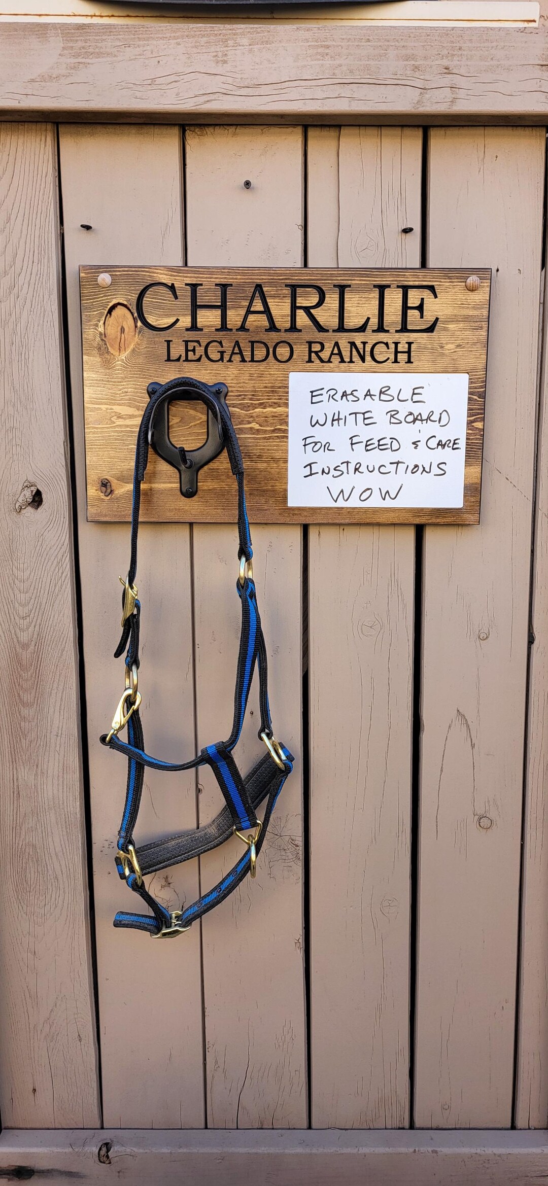 Personalized Horse Bridle Hook, Horse Halter Holder, Personalized Horse ...