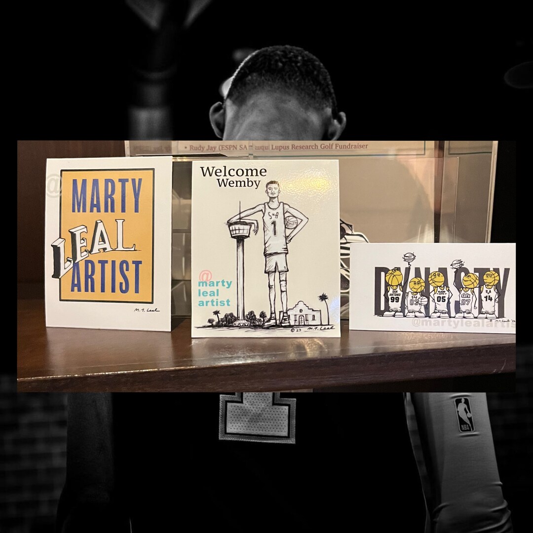 Wemby/ Spurs/ Martylealartist Logo Sticker 3-pack - Etsy