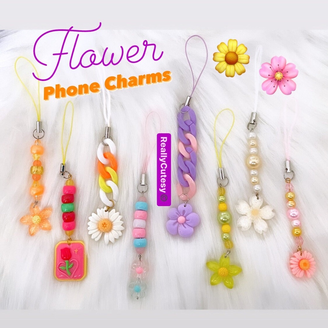 Flower Phone Charm - Etsy