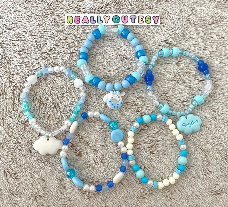 Cinnamoroll Charm Bracelet Set - Etsy