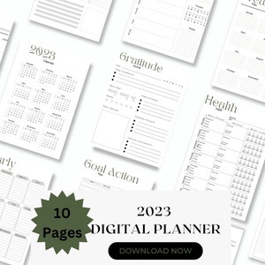 2023 Digital Planner iPad Planner Goodnotes Gratitude Journal Planner ...