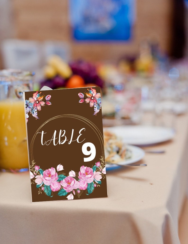 Table Numbers, Wedding Signage, Table Decor, Table Numbers Wedding ...