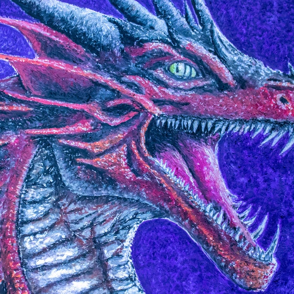 Dragon Original Oil Painting - Etsy