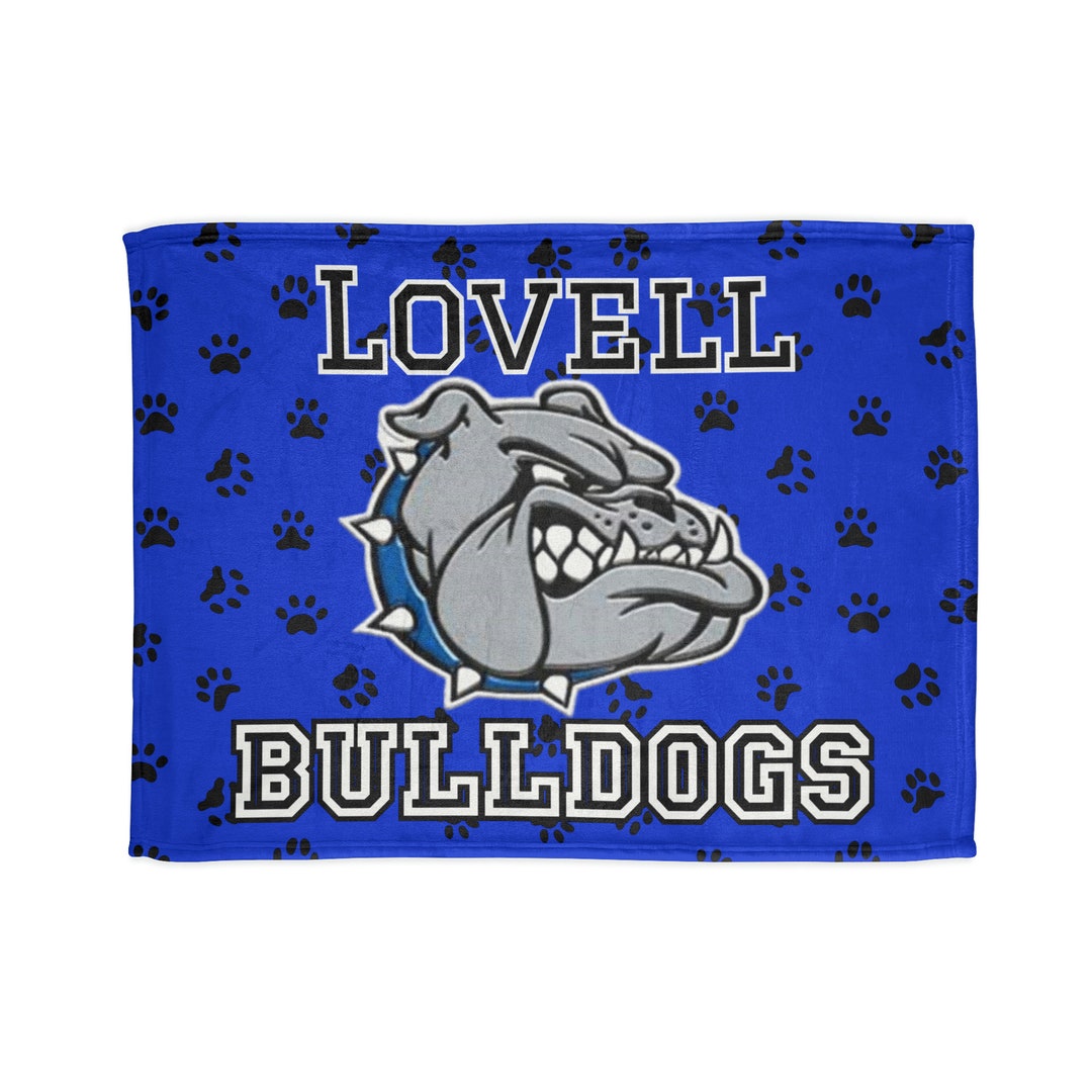 Lovell Bulldog Personal Size Blanket School Spirit Lovell - Etsy