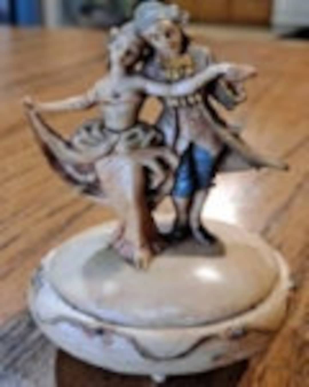 Vintage Fontanini Depose Italy Figurine Trinket Box Simonelli Spider ...