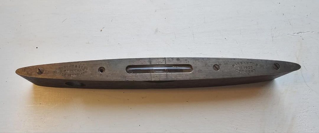 Vintage J Rabone & Sons No 1625 Spirit Level Wood Brass Boat Torpedo ...