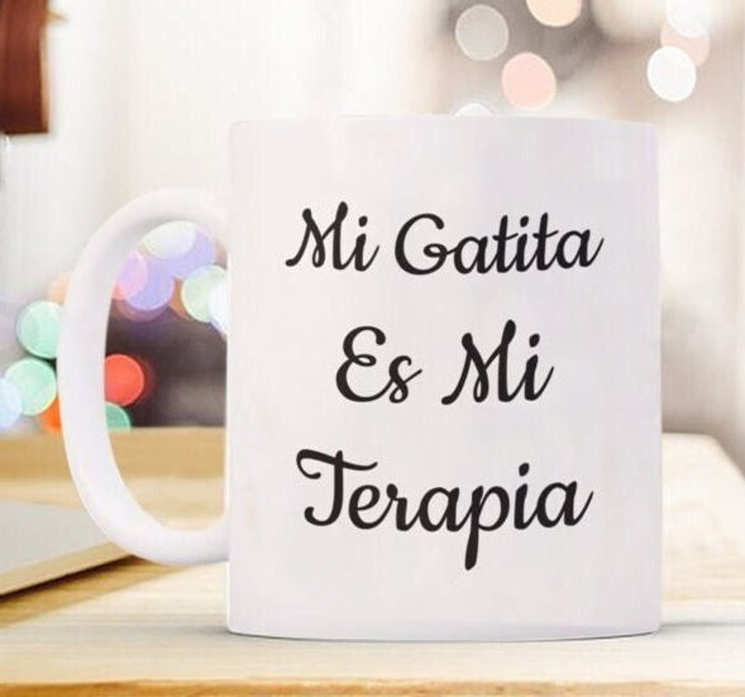 El Gato, Cute Cat Mug, El Gato Taza, Cat Dad Mug, Lucky Cat, Funny Cat ...