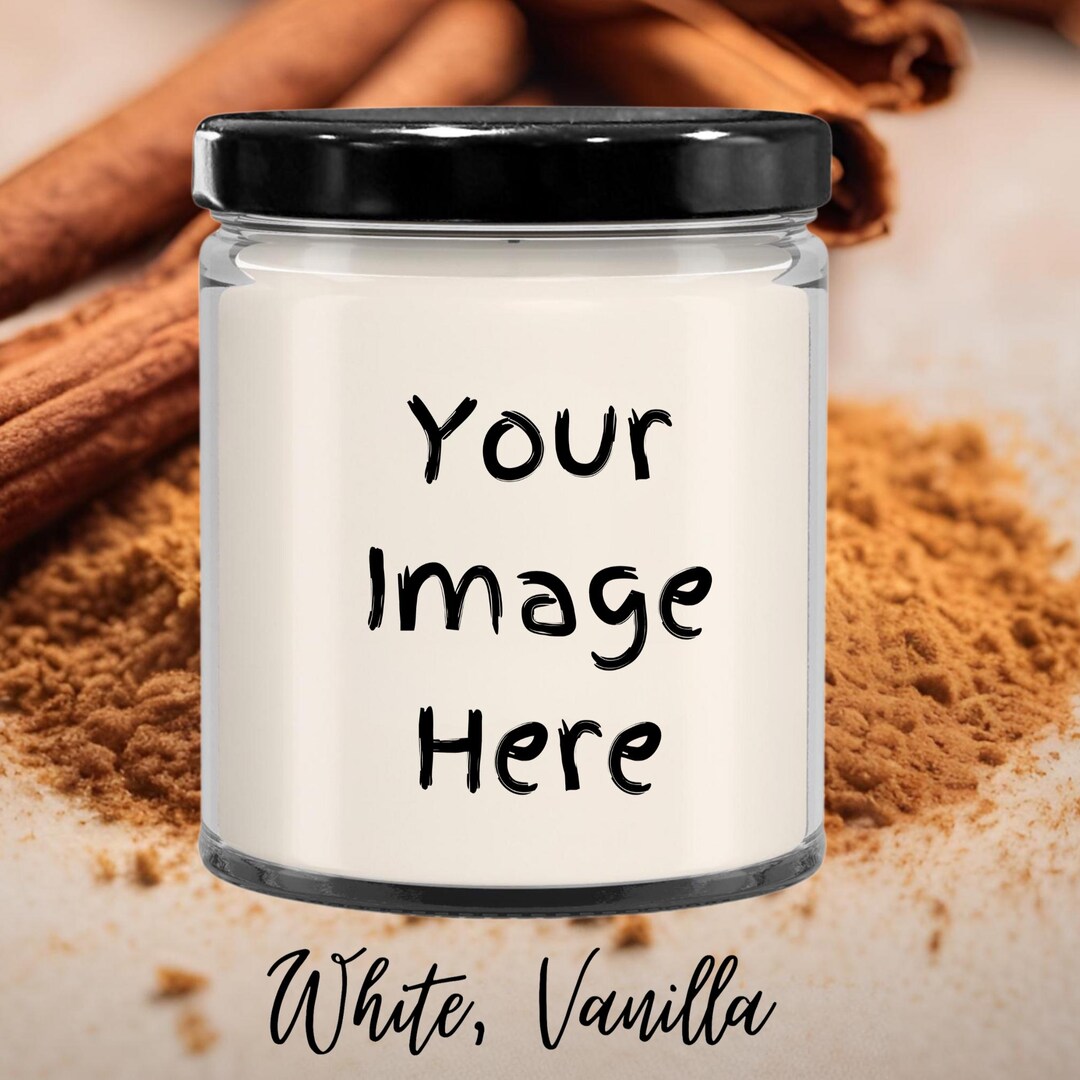 Vanilla Scent, White Color Candle Mock Up, Candle Mock Ups, Candle ...