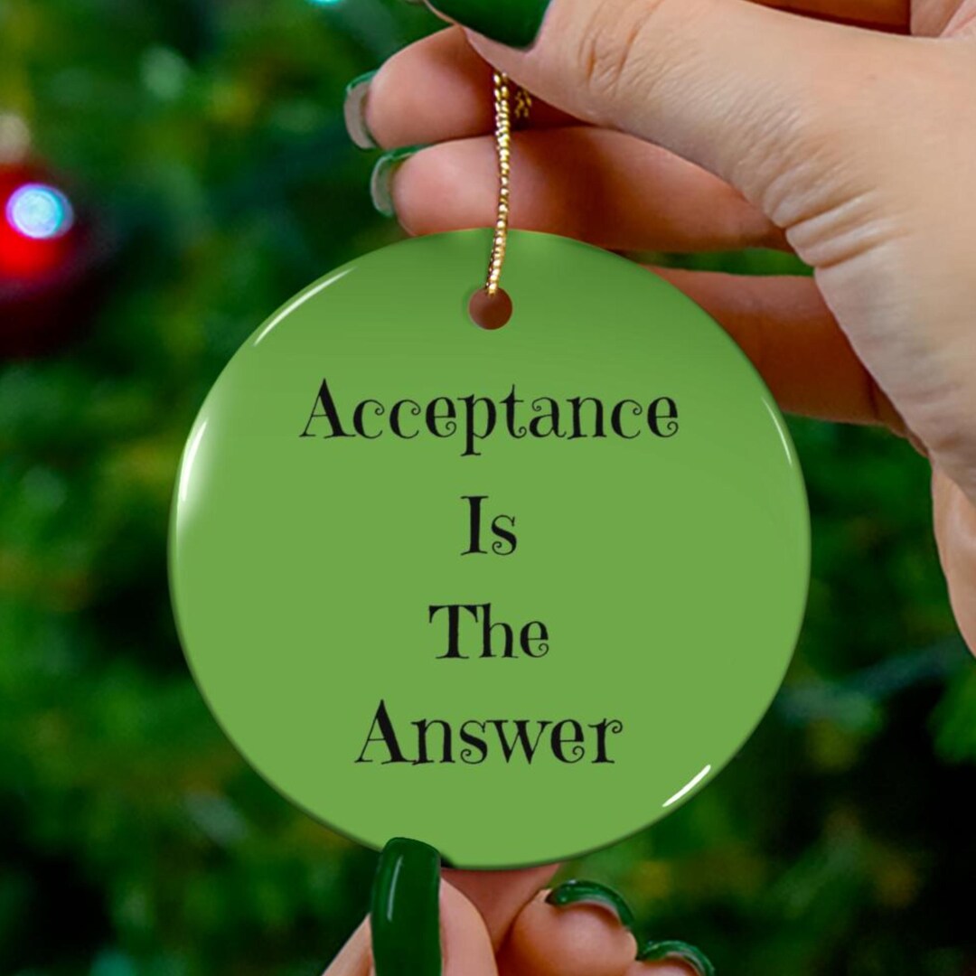 Serenity Prayer, Recovery Ornament, Radical Acceptance, Sobriety Gift ...