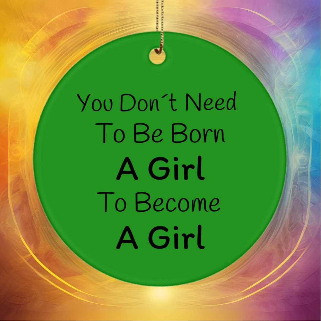 Transgender Gift, Princess Ornament, MTF Products, Rainbow Ornament ...