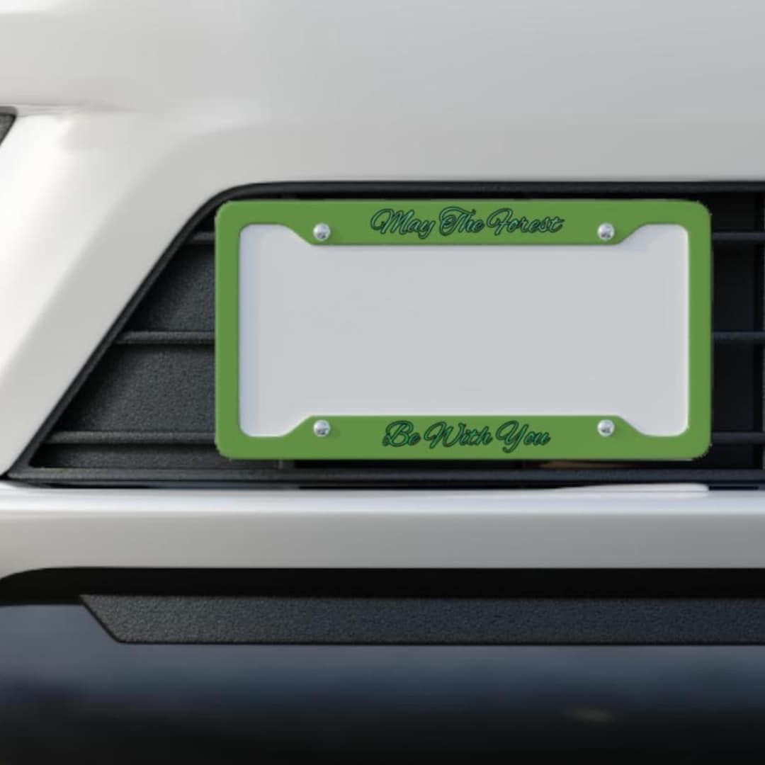 May the Forest Be With You License Plate Frame, License Plate, License ...