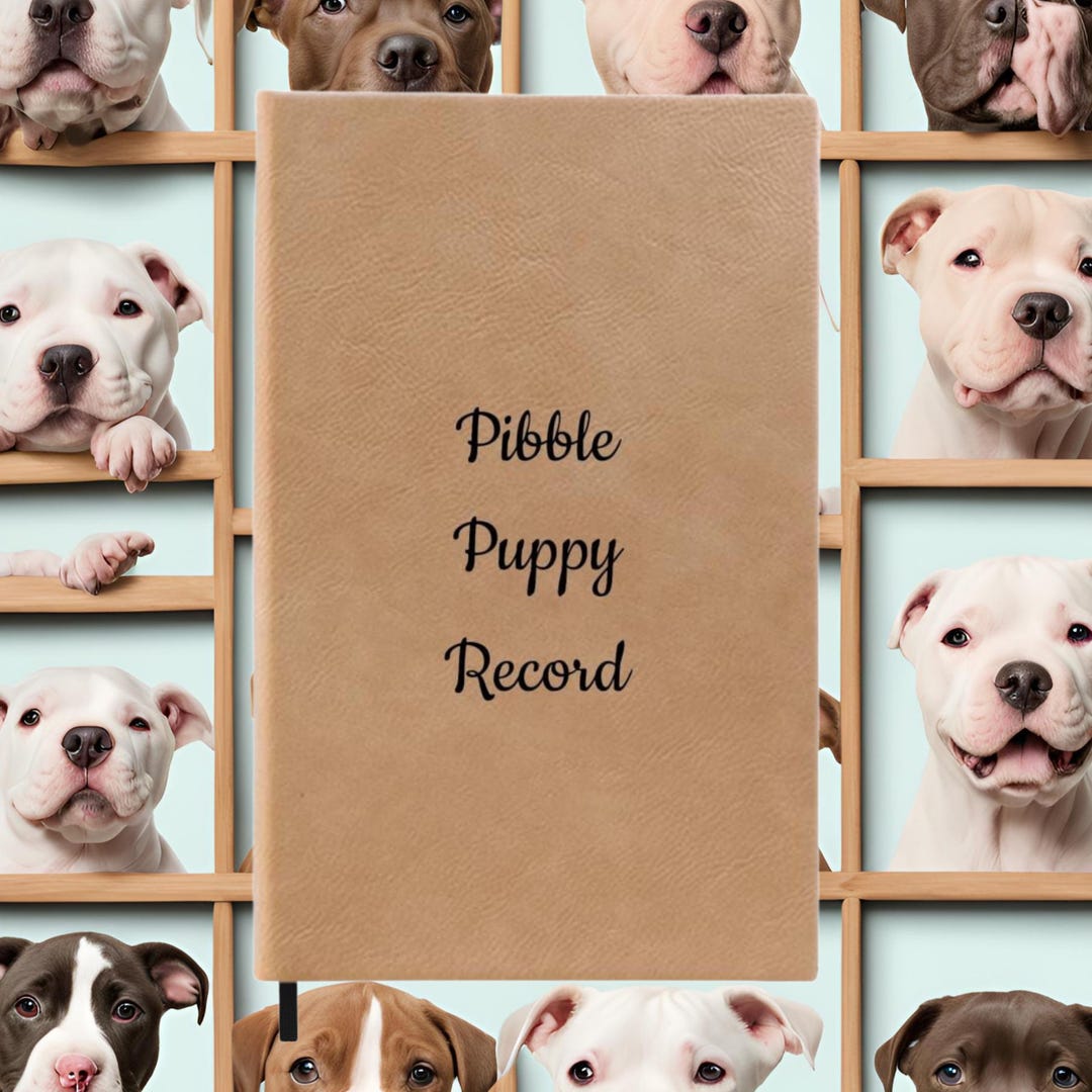 Pitbull Journal, Dog Shot Record, Pibble, Puppy Shot Record My Pitbull ...