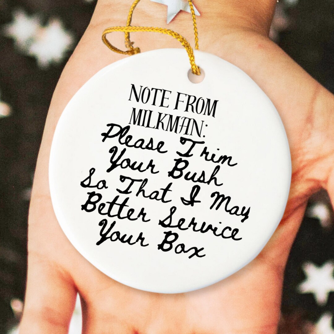 Milkman, New Home Ornament, the Milkman, Funny Ornament, Milkman Box ...