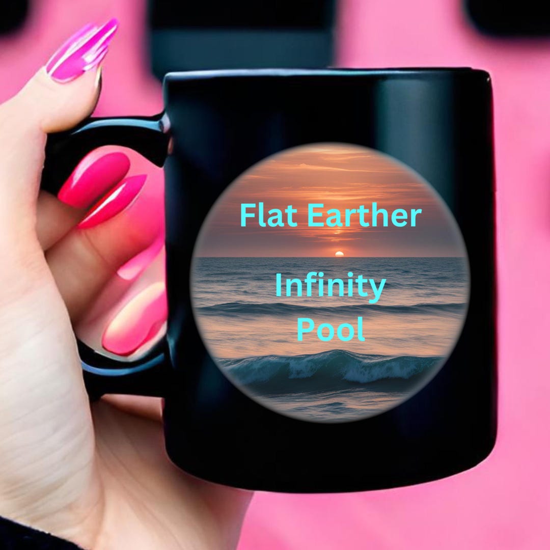 Flat Earth, Flat Earth Map, Flat Earth Gag Gift, Flat Earth FAQ, Tin ...