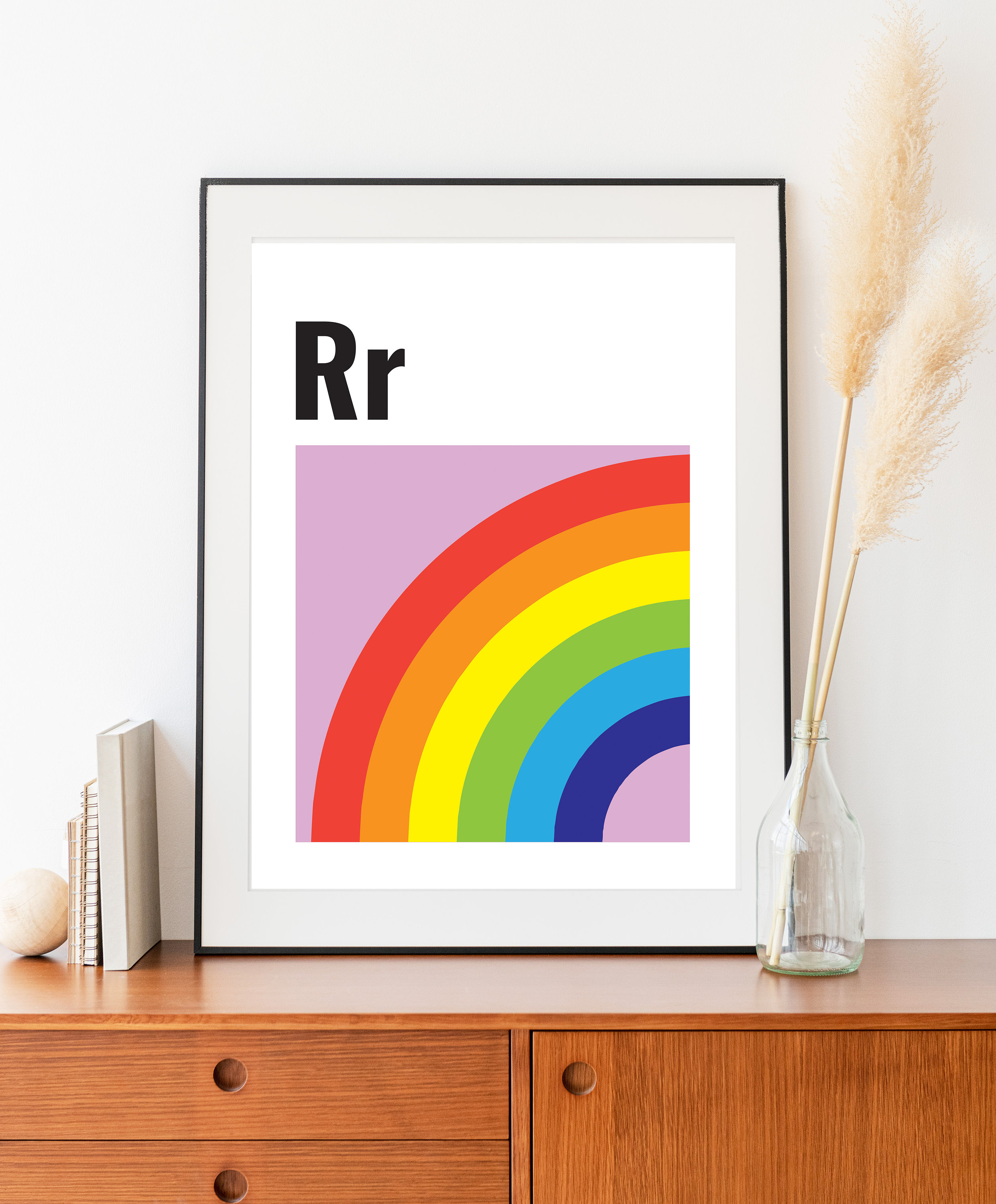 Colorful Modern Alphabet Printable Poster Set - Etsy