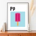 Colorful Modern Alphabet Printable Poster Set - Etsy