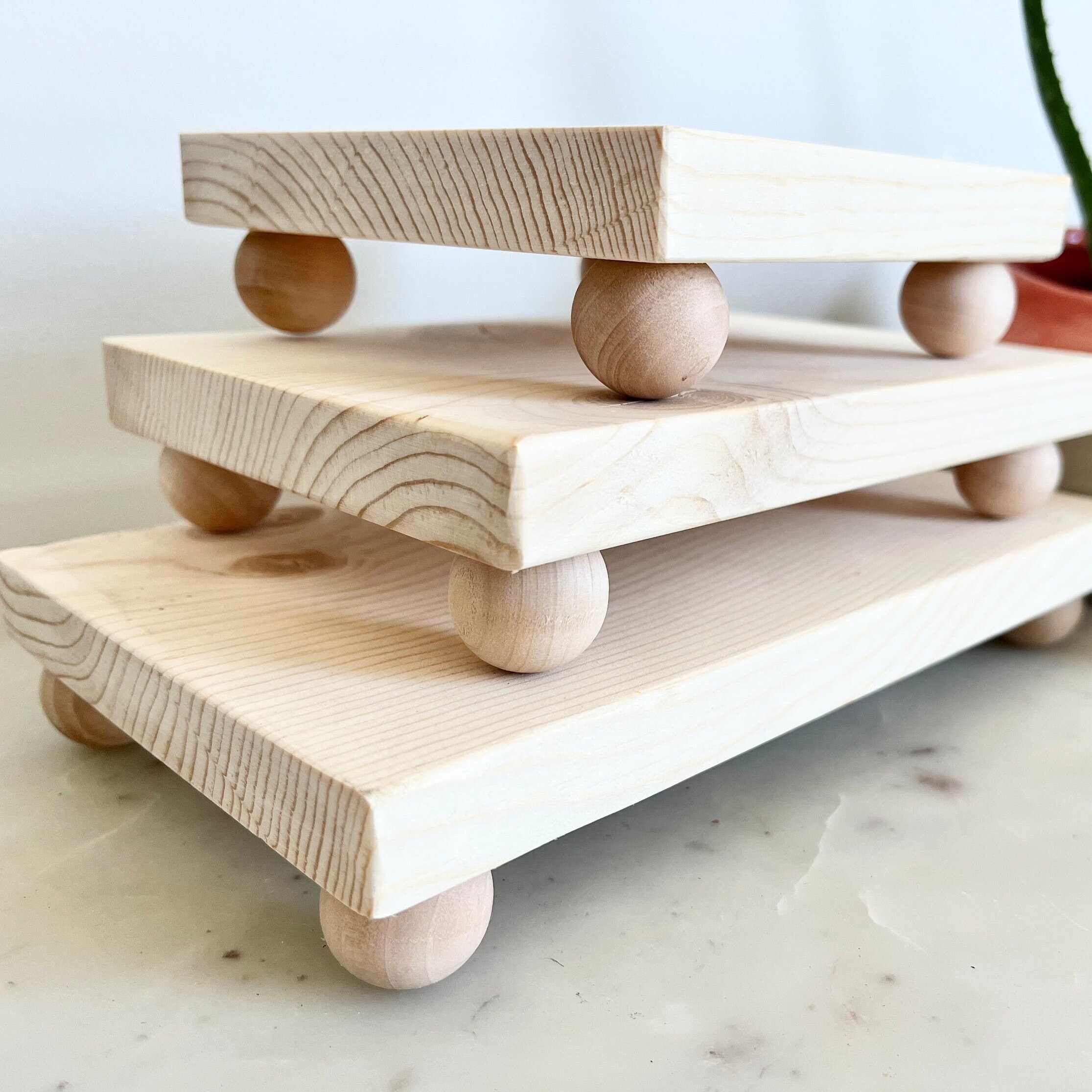 Wood Riser Dessert Table Stand Wood Centerpiece Stand Wedding Table ...