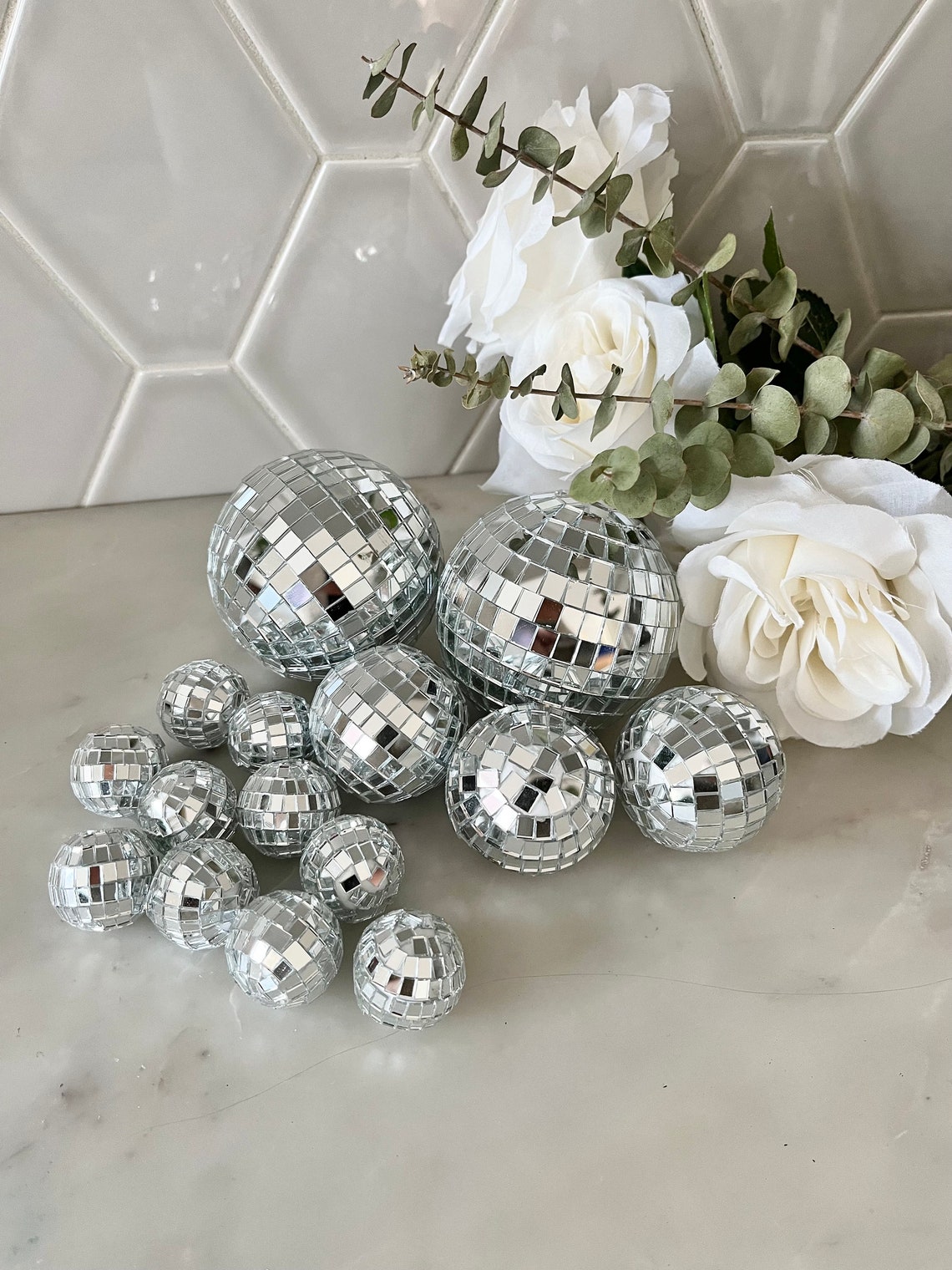 Disco Ball Decor Small Mirrored Disco Ball Event Decor 70s Party ...