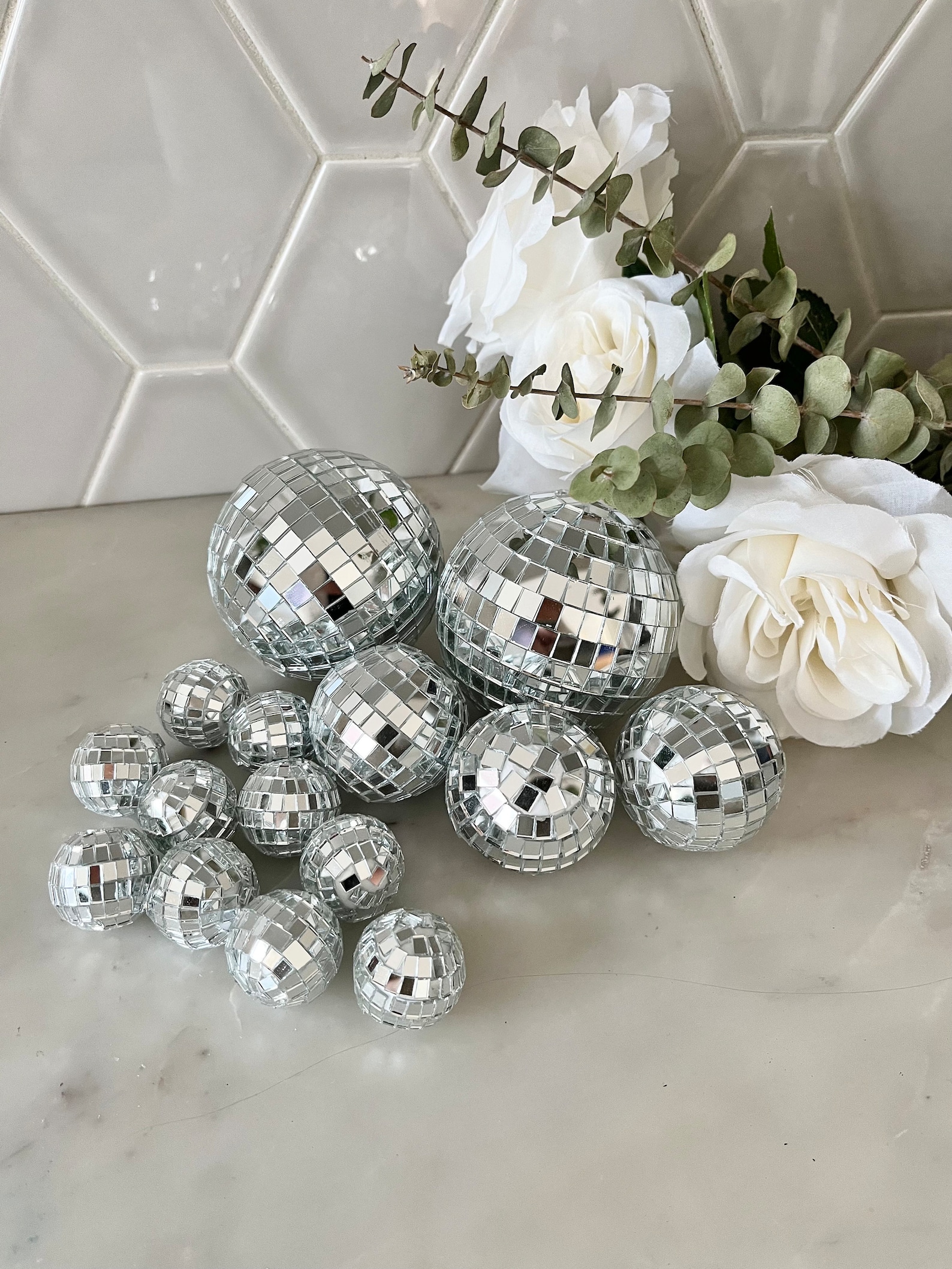 Disco Ball Decor Small Mirrored Disco Ball Event Decor 70s Party ...