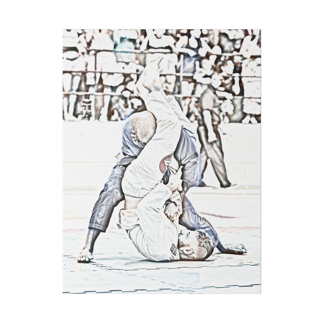 BJJ Arm Bar Pencil Drawing - Etsy