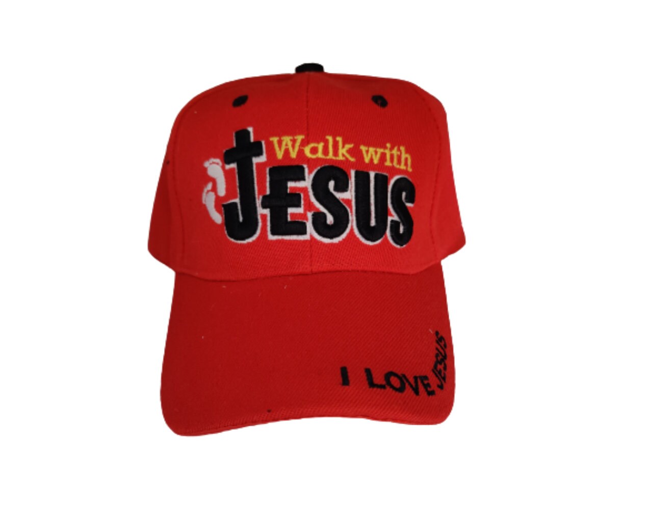 Walk With Jesus, I Love Jesus | Christian Hat, Bible Verse Hat, Mens ...