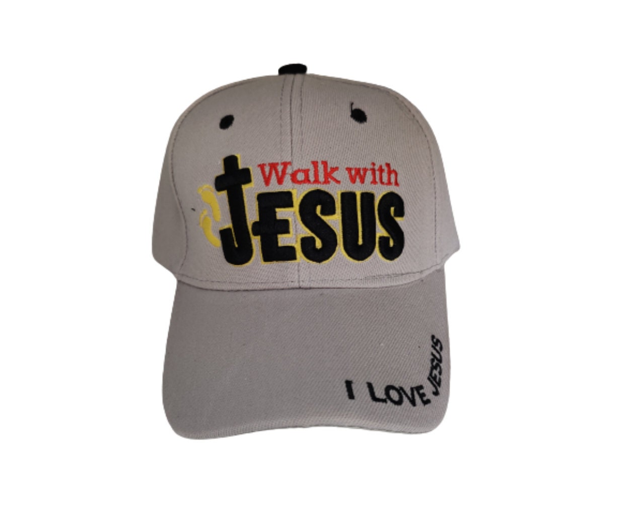 Walk With Jesus, I Love Jesus | Christian Hat, Bible Verse Hat, Mens ...