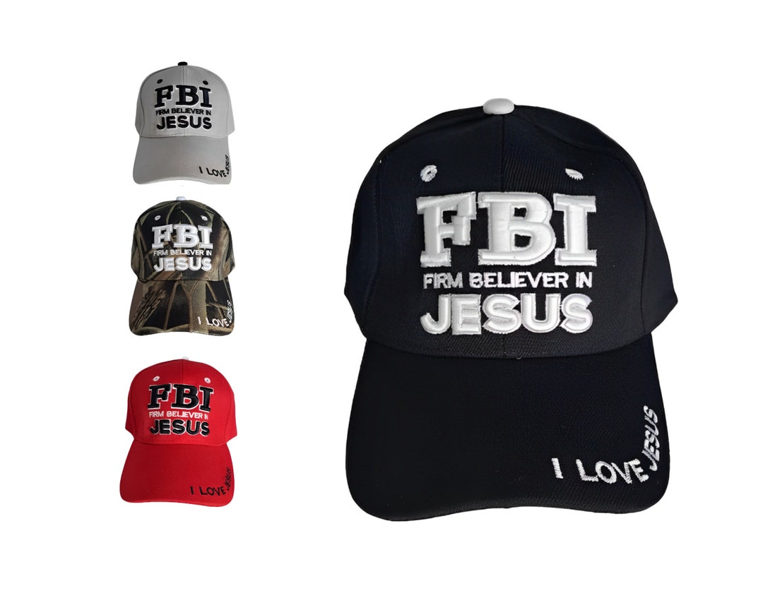 FBI Firm Believer in Jesus | Christian Hat, Bible Verse Hat, Mens and ...