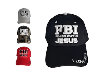 FBI Firm Believer in Jesus Baseball Cap: Christian Religious Apparel - Etsy
