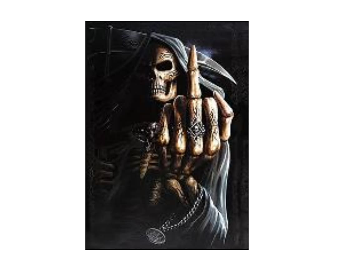 Grim Reaper 3D Printed Moving Poster, Lenticular Holographic Wall Art ...